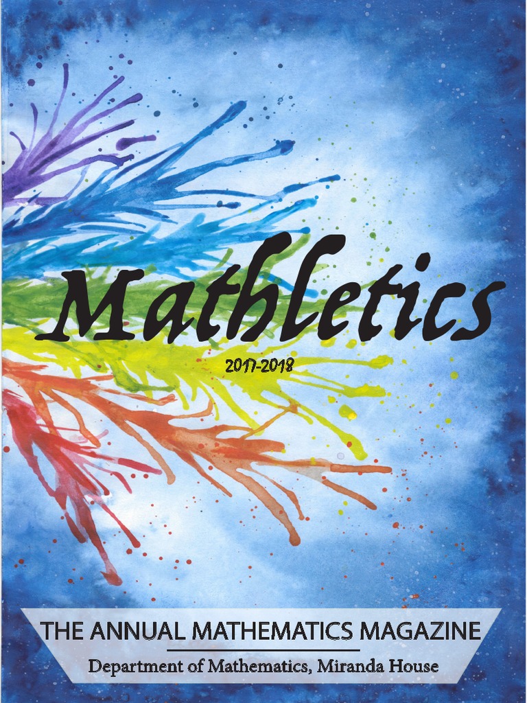 Mathletics: The Annual Mathematics Magazine | PDF | Science | Teaching ...