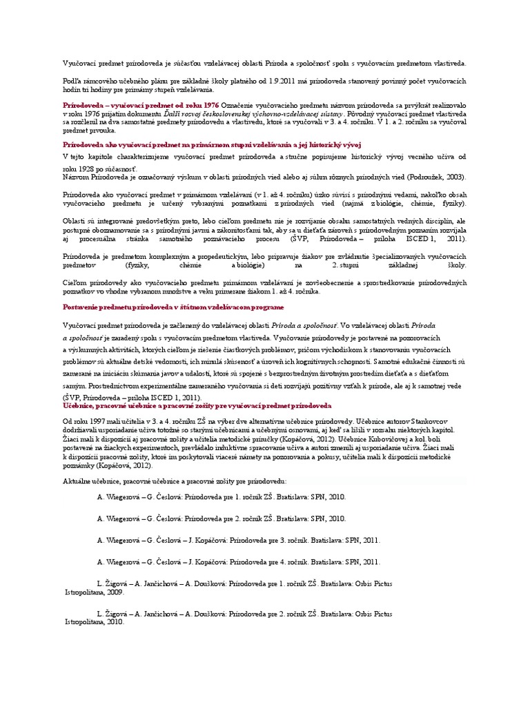 Test Prirodoveda TOTO | PDF