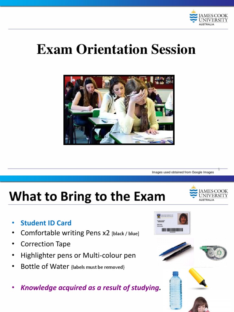 Exam Orientation Pdf Multiple Choice Test Assessment