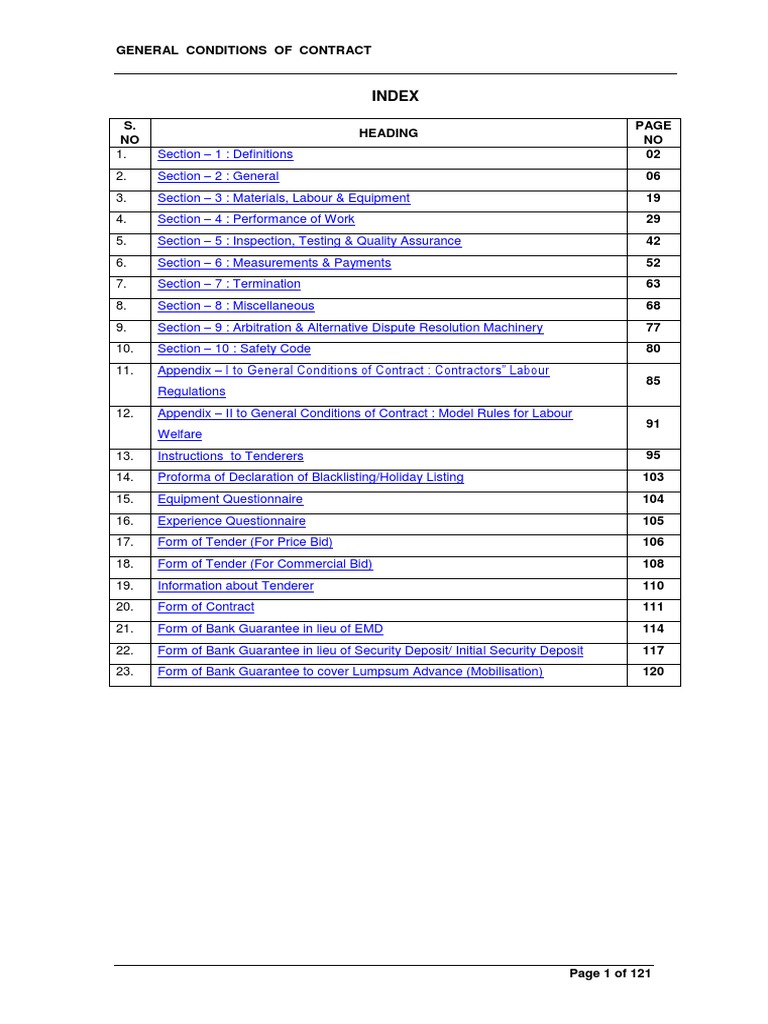 GCC - General Conditions of Contract - Civil Engineering Construction | PDF | Guarantee ...
