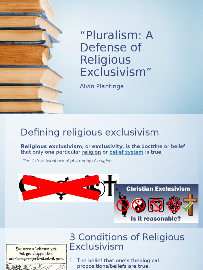 Defense of Religious Exclusivism | PDF | Epistemology | Western Philosophy