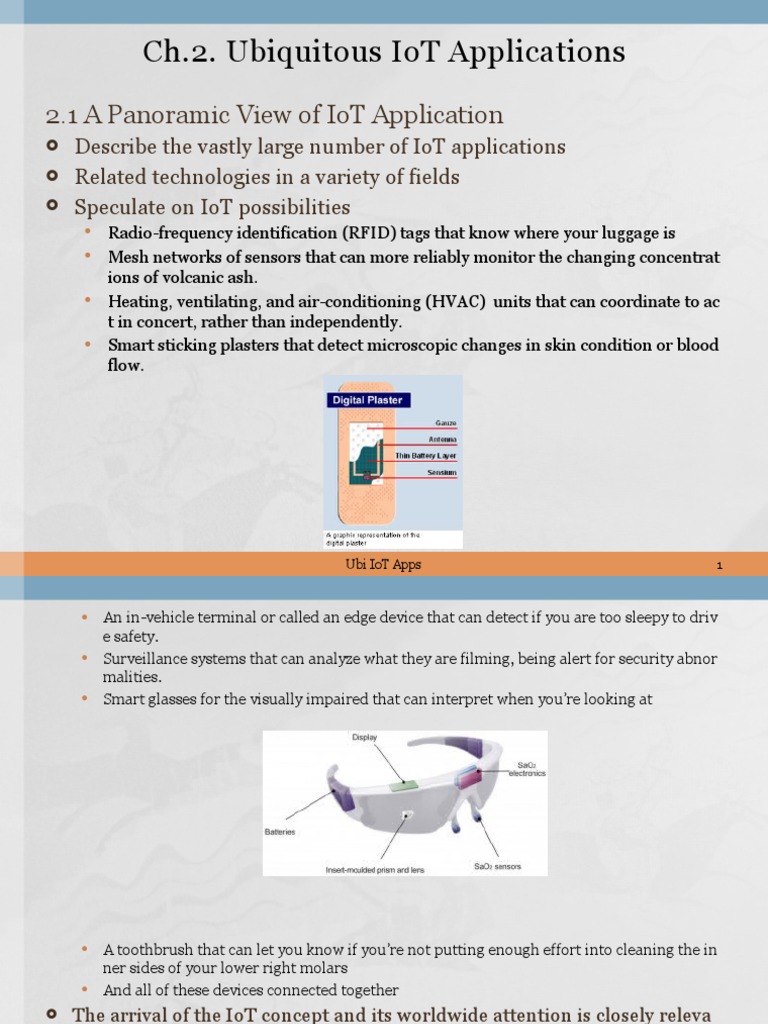 Ch.2. Ubiquitous Iot Applications: 2.1 A Panoramic View of Iot ...