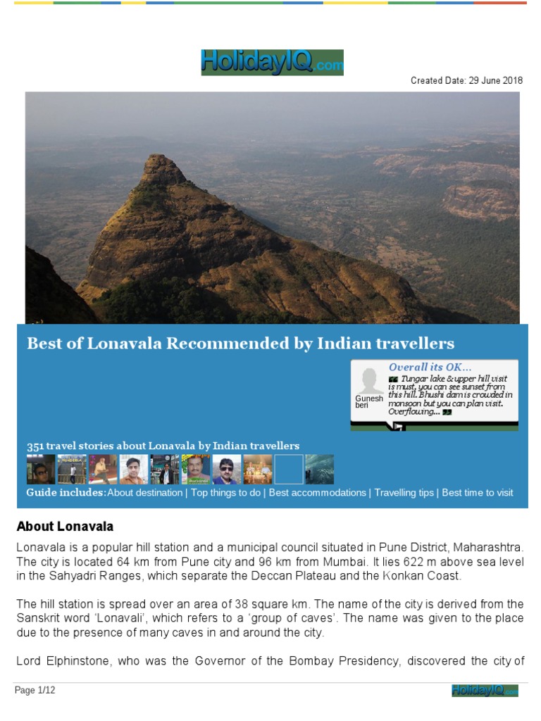 Lonavala PDF | PDF | Nature