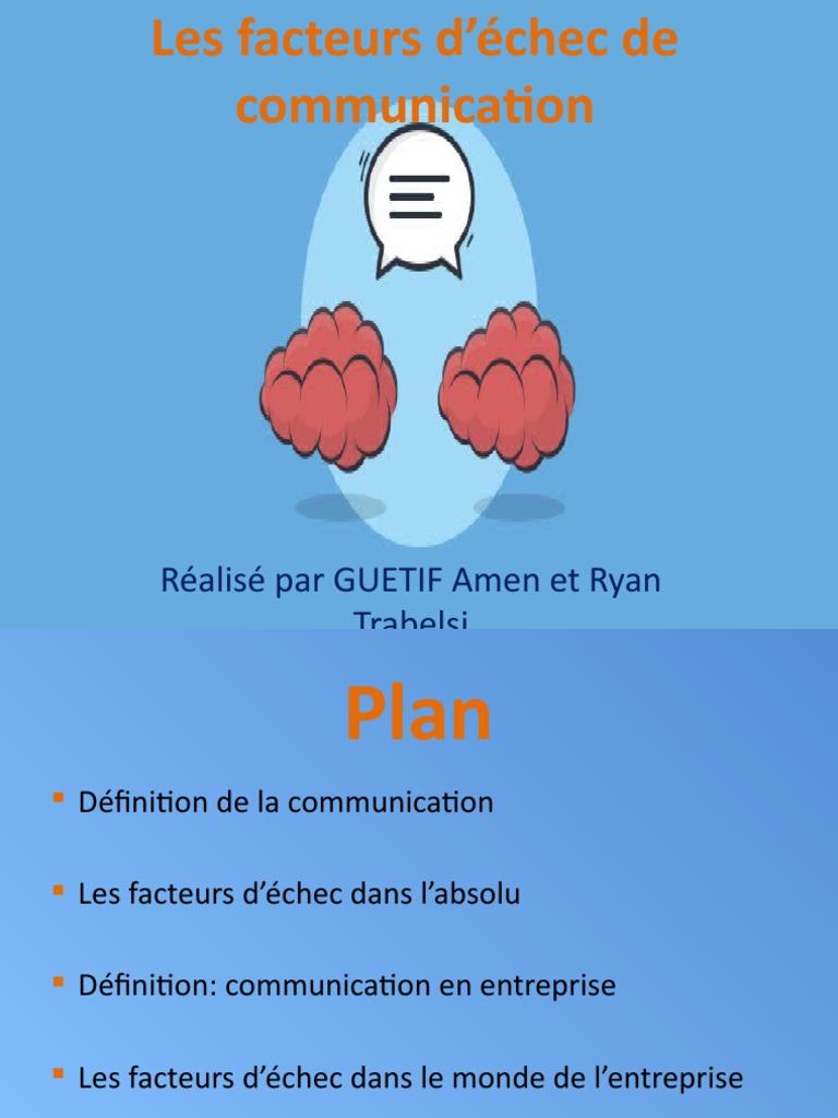 Les Facteurs D'échec de Communication | PDF | la communication | Sciences cognitives