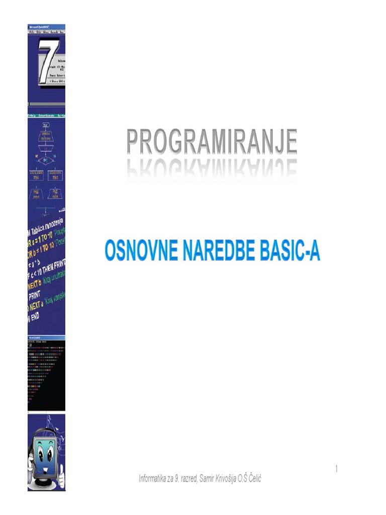 Osnovne Naredbe Basica | PDF