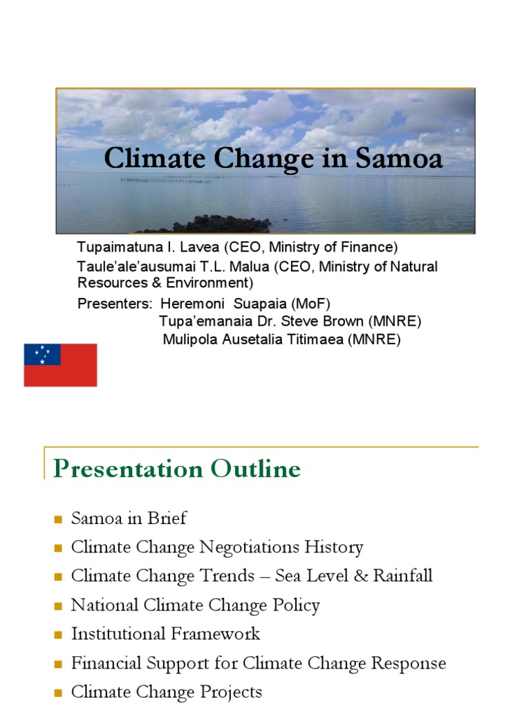 An Overview of National Climate Change Strategies and Priorities in ...