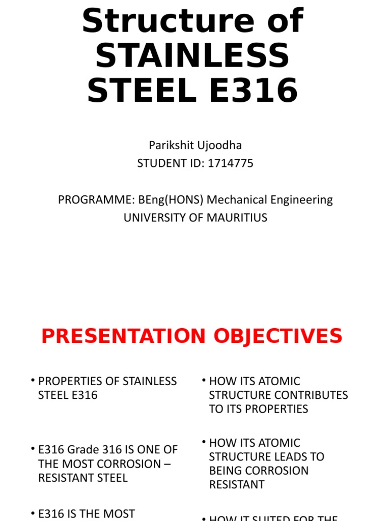 Structure Of Stainless Steel _ Stainless Steel Types – VHGMX