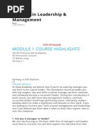 Cmi Level 5 Management and Leadership Sample Workbook Unit 501 | PDF ...