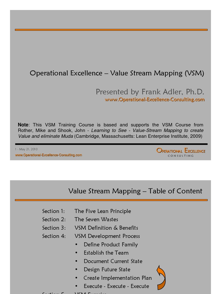 Opex VSM Training Module 100711001122 Phpapp02 | PDF | Lean ...