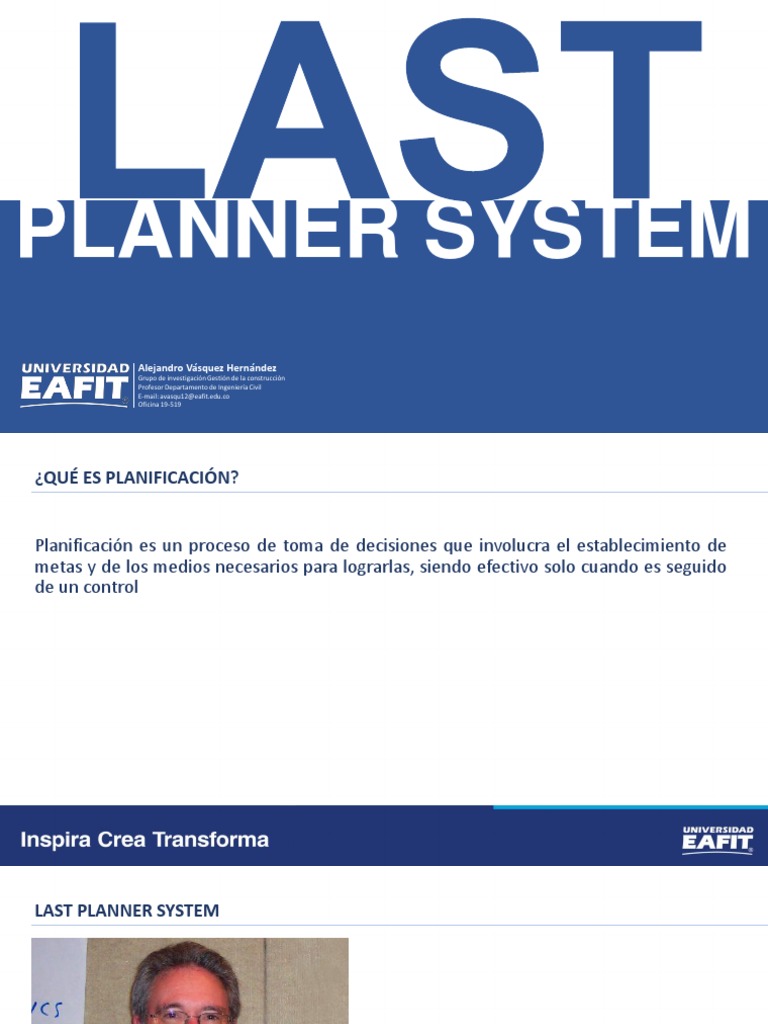 3 - Last Planner System | PDF | Planificación | Psicología Aplicada