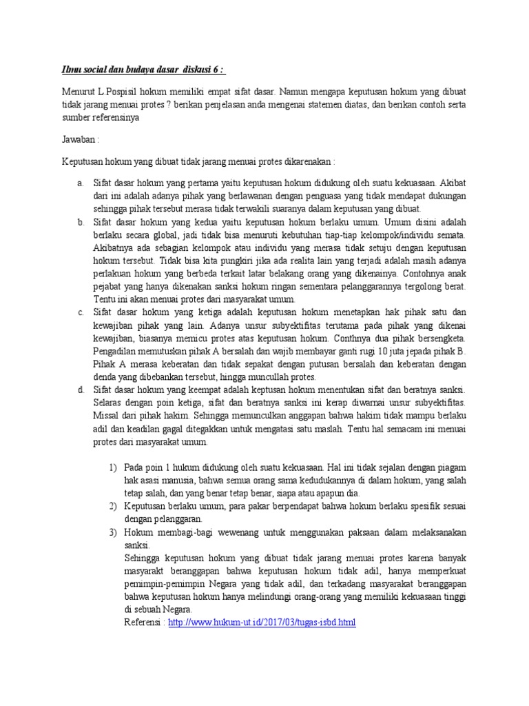 Diskusi 6 ISBD | PDF | Hukum