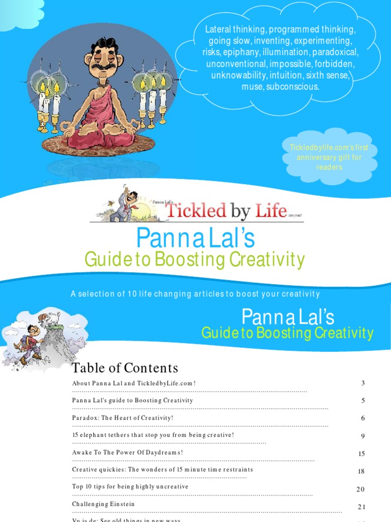 Guide To Boosting Creativity: Panna Lal's | PDF | Prefrontal Cortex | Thought