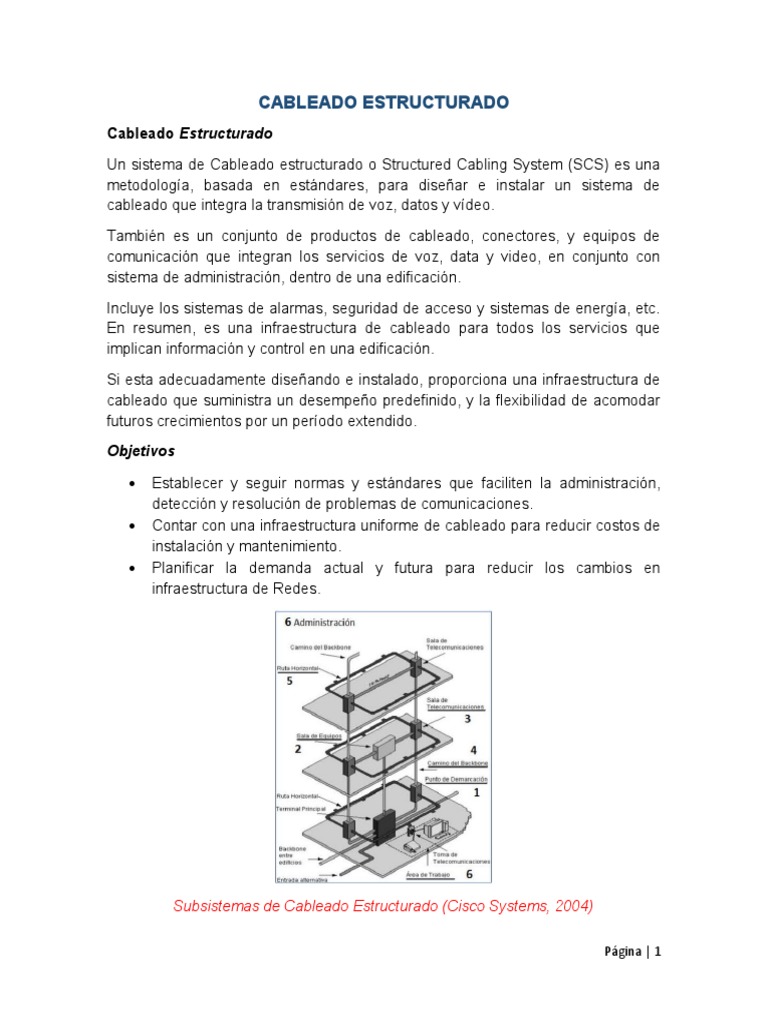 Estándares de Cableado Estructurado | PDF | Transmisión de datos ...