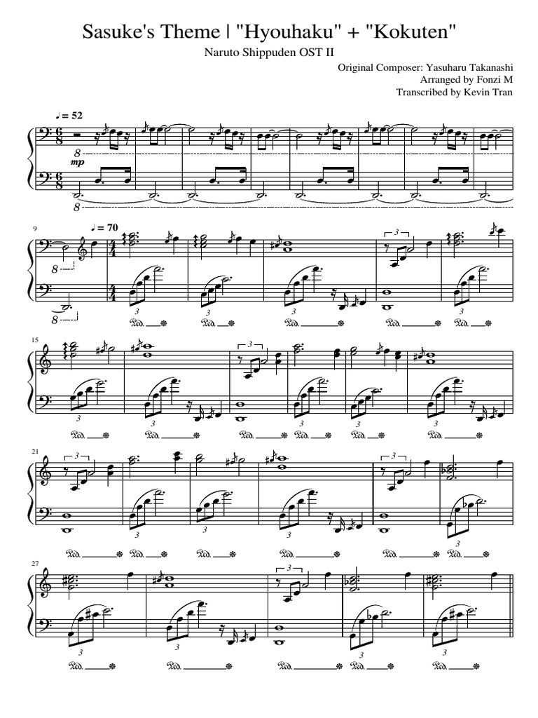Sasukes Theme Hyouhaku Kokuten Fonzi M PDF | PDF