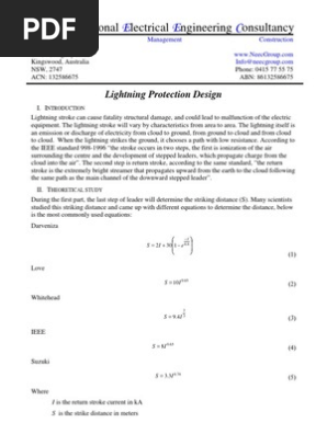 Lightning Protection Design Pdf Lightning Protection System Design