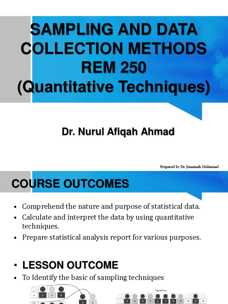 Chapter 2 Sampling and Data Collection Methods | PDF | Sampling (Statistics) | Survey Methodology