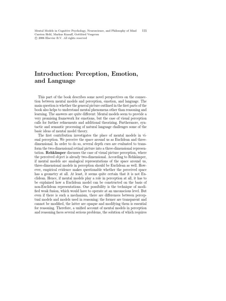 Introduction: Perception, Emotion, and Language | PDF | Perception ...