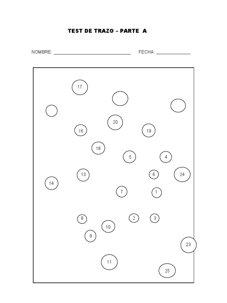Test de Trazo (Reitan) | PDF
