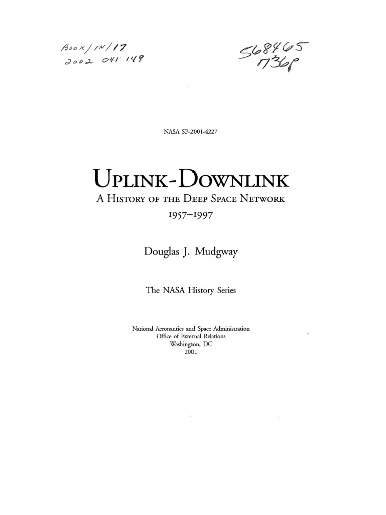 Uplink-Downlink A History of The Deep Space Network, 1957-1997 | PDF ...