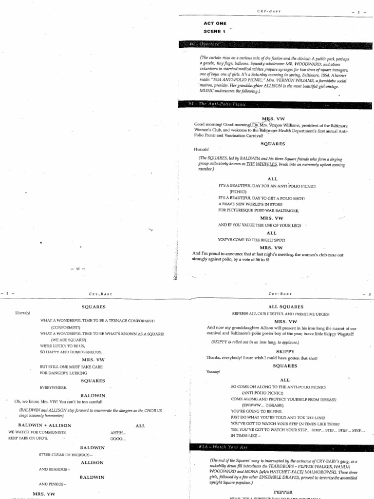 CryBaby Script PDF | PDF