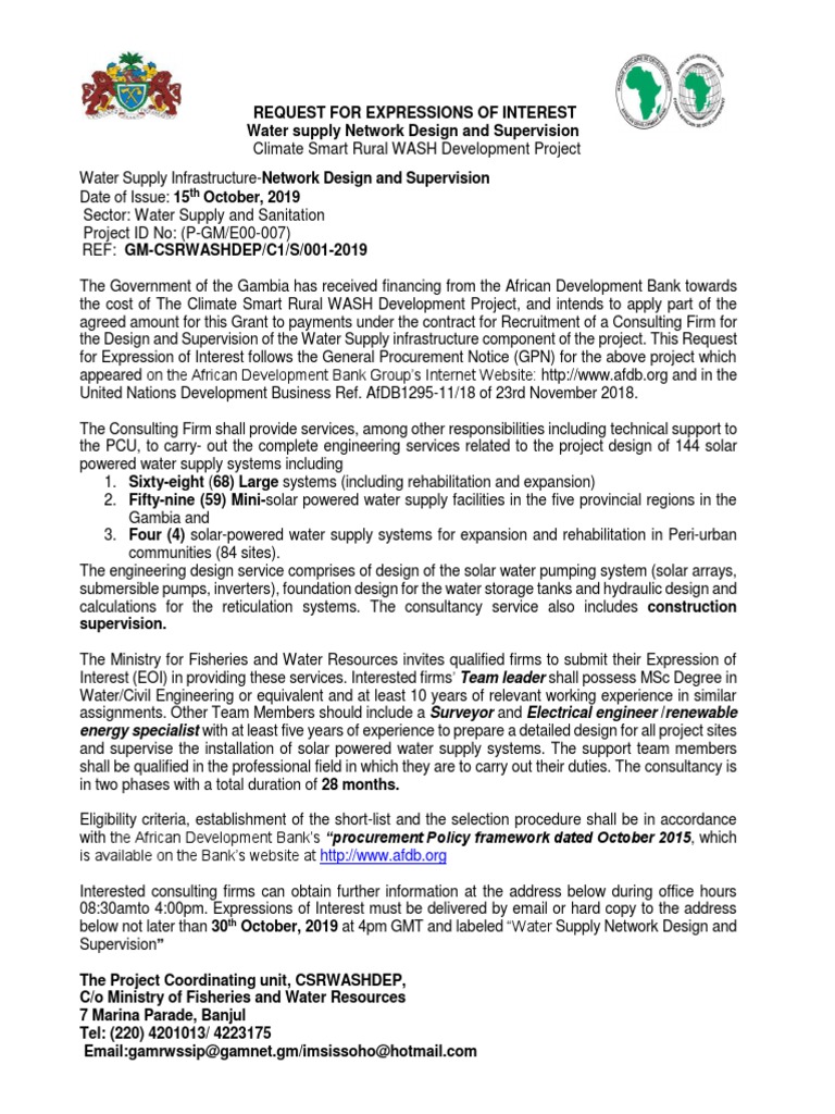 Eoi Network Design and Supervision PDF | PDF | Water Supply | Water ...