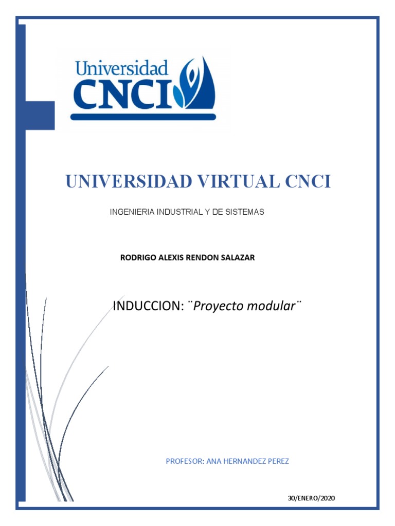 Universidad Virtual Cnci | PDF | Ingeniería Industrial | Ingeniería