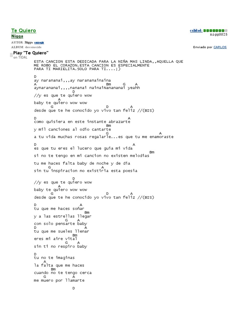Te Quiero Pdf Amor Religión Y Creencia