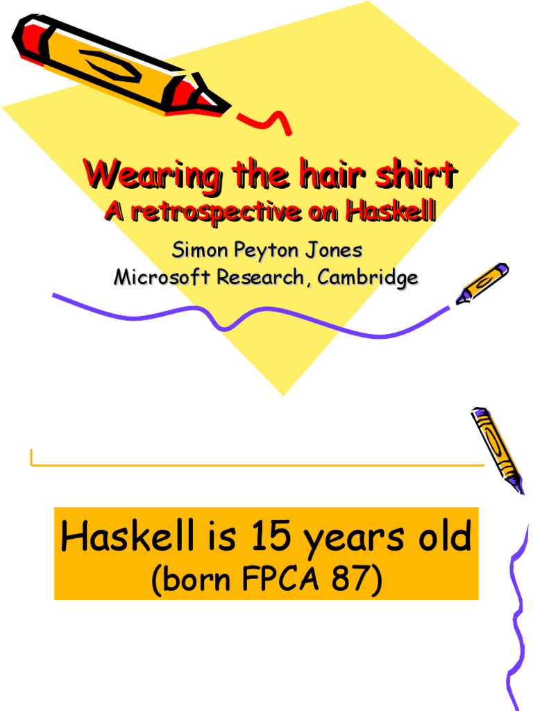 A Retrospective on 15 Years of Haskell: Reflections on a Functional Programming Language's ...