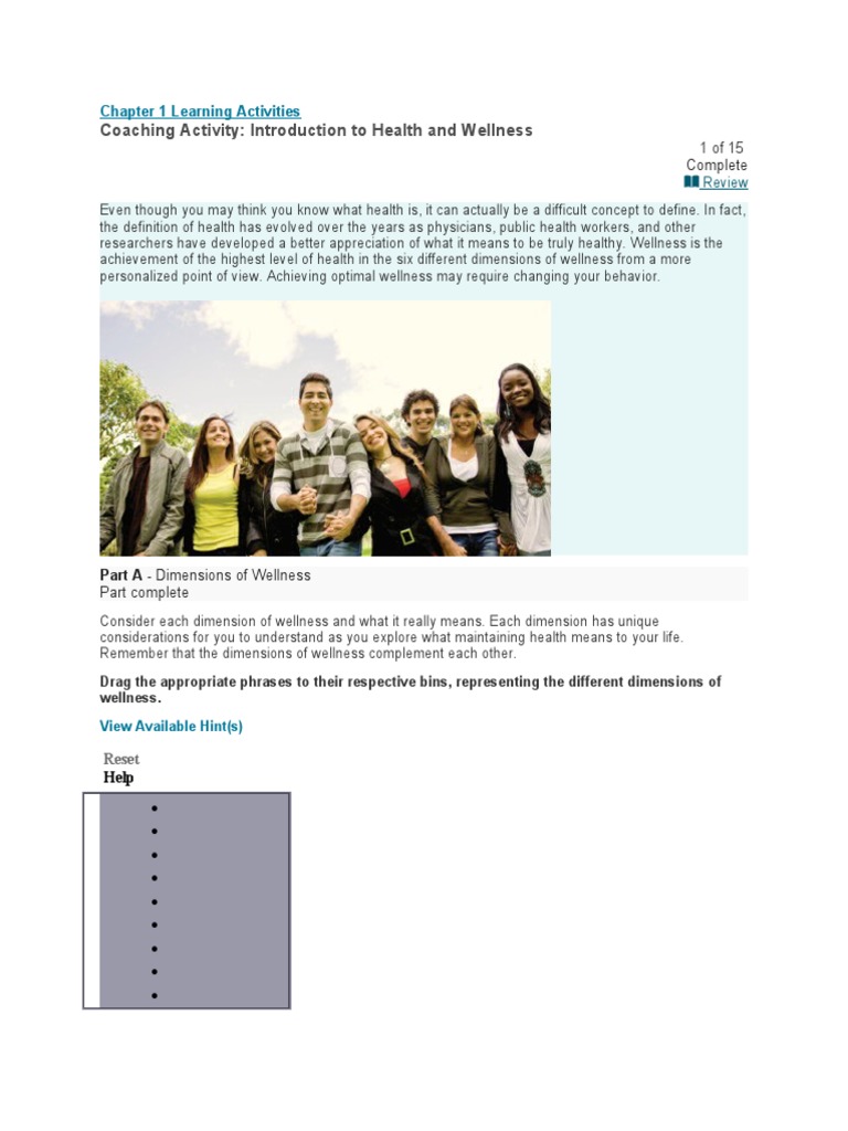 Chapter 1 Learning Activities | PDF | Self Esteem | Metaphysics Of Mind