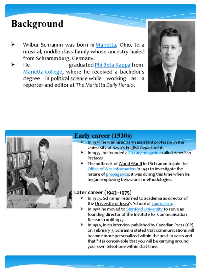 Wilbur Schramm | PDF