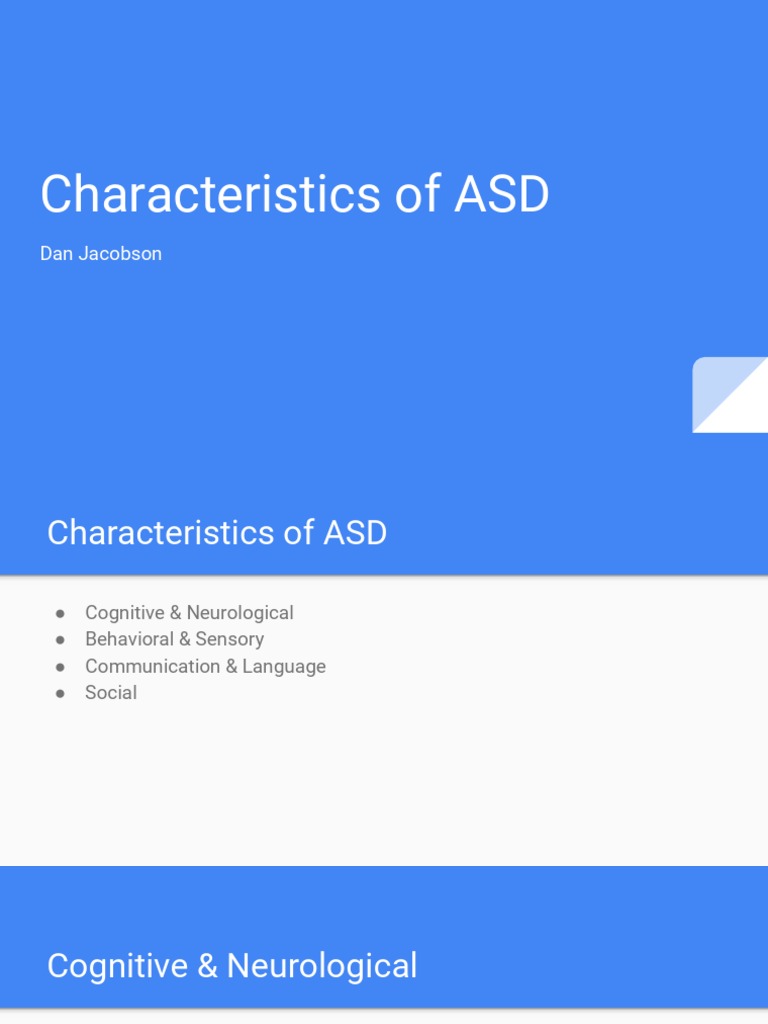 Characteristics of Asd 1 | PDF