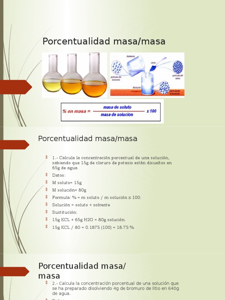 Normalidad | PDF | Concentración | Química analítica