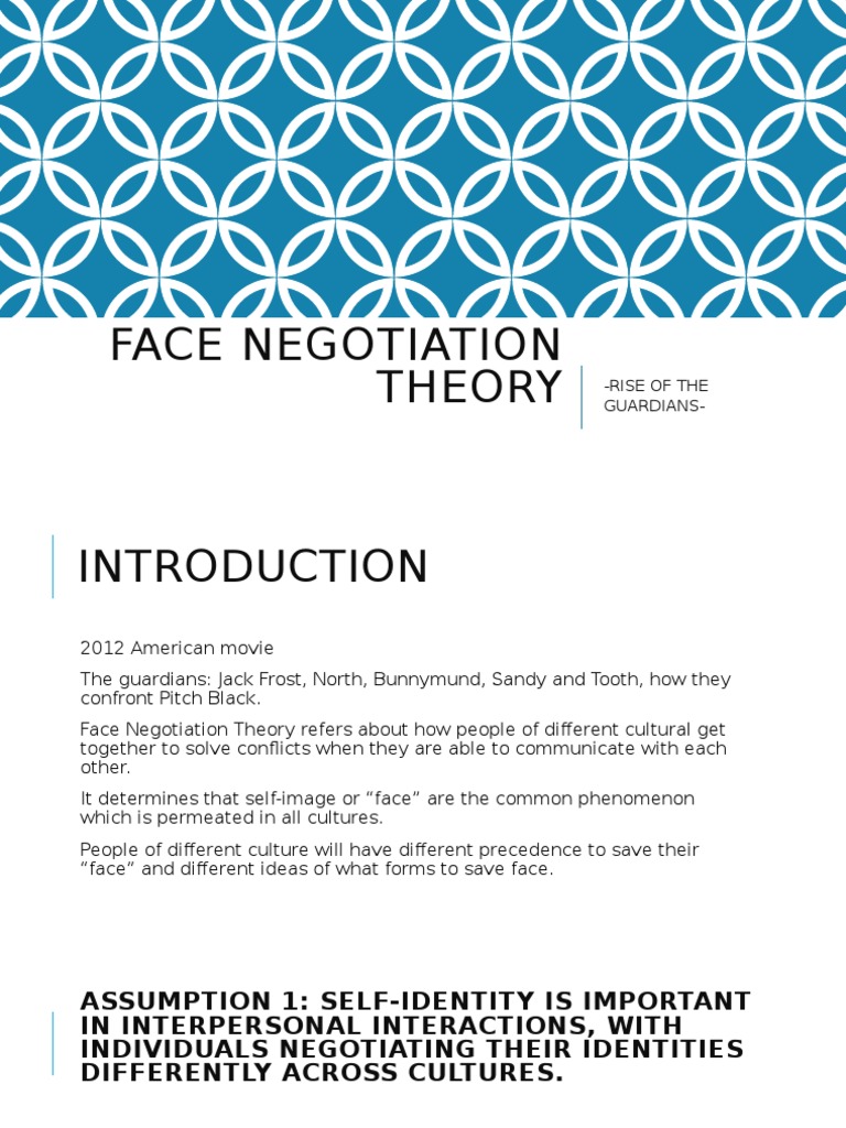 Face Negotiation Theory | PDF | Social Psychology | Behavioural Sciences