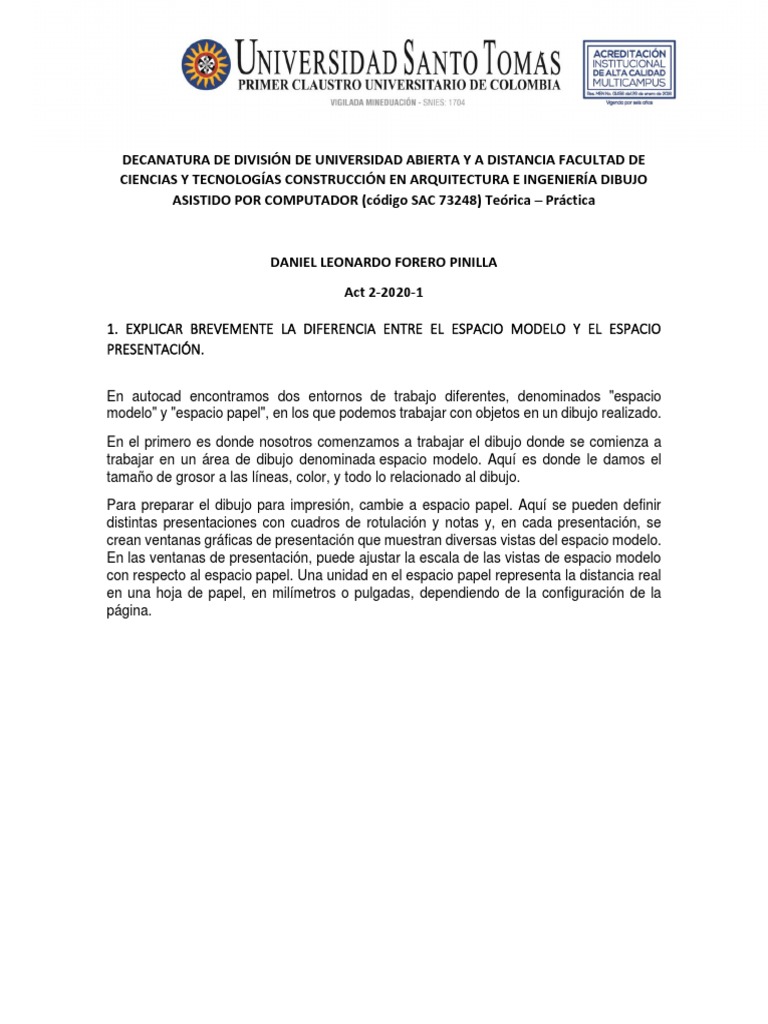 Trabajo 2 Daniel Forero | PDF | Ventana (informática) | Dibujo