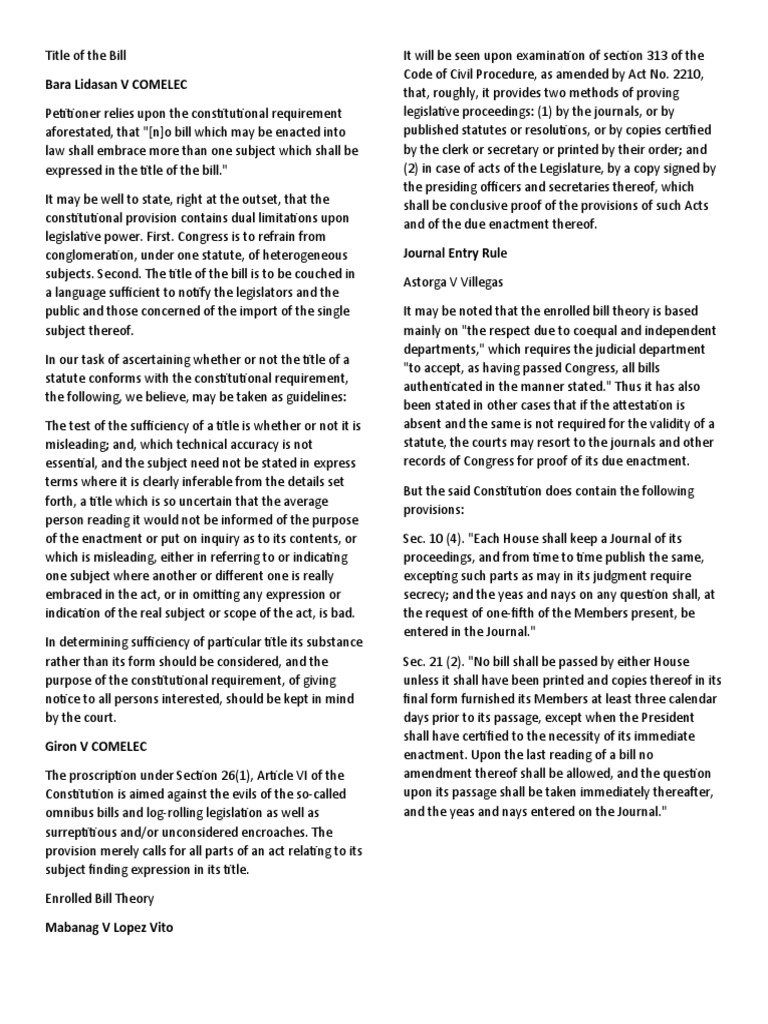 Statcon Reviewer 2 | PDF | Bill (Law) | United States Congress