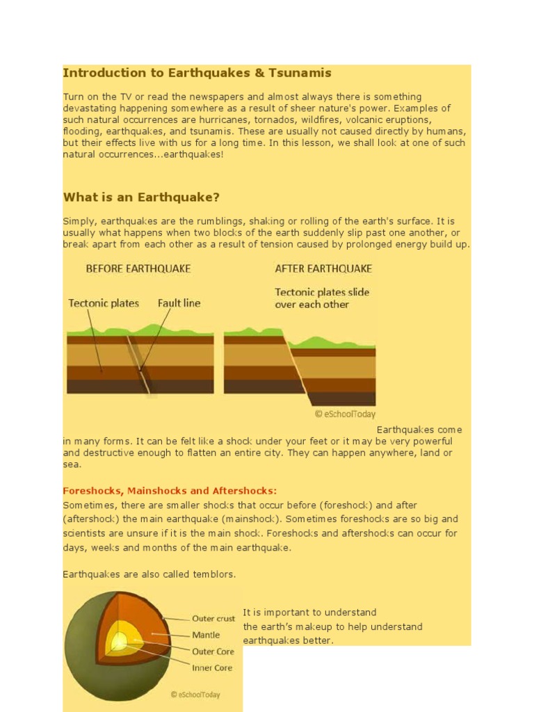 Introduction To Earthquakes | PDF | Earthquakes | Fault (Geology)