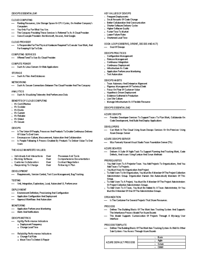 DevOps Essentials PDF | Download Free PDF | Cloud Computing | Scrum (Software Development)