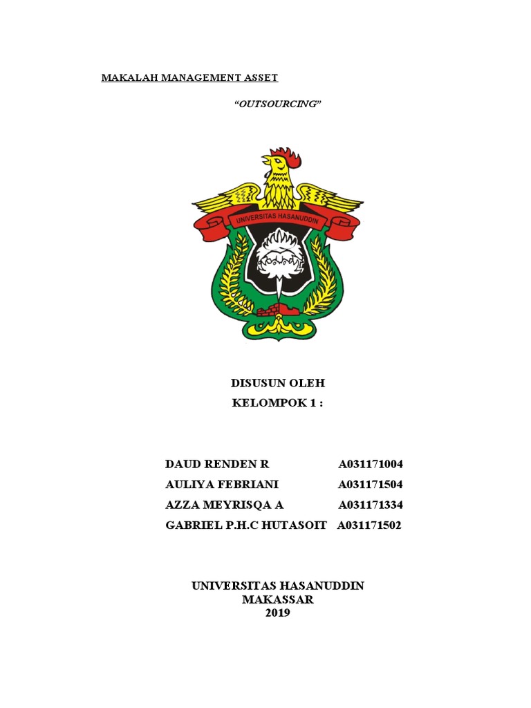 Makalah Management Asset Kelompok 1 Outsourcing | PDF