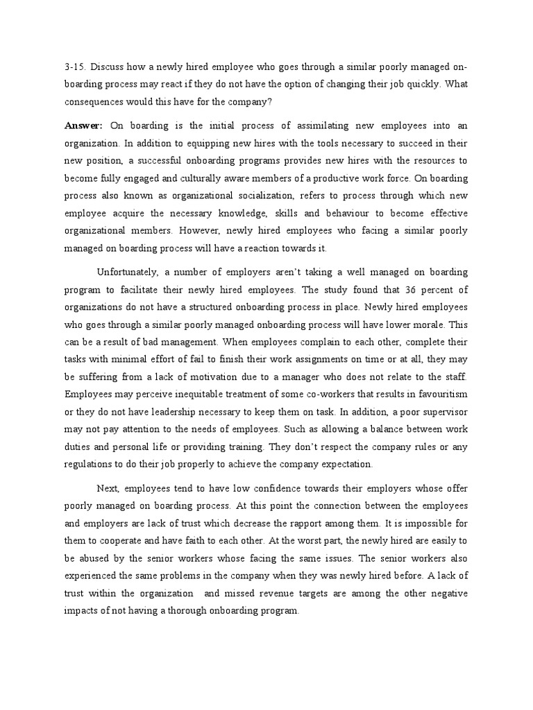 Ob Case Study | PDF | Employment | Organizational Behavior