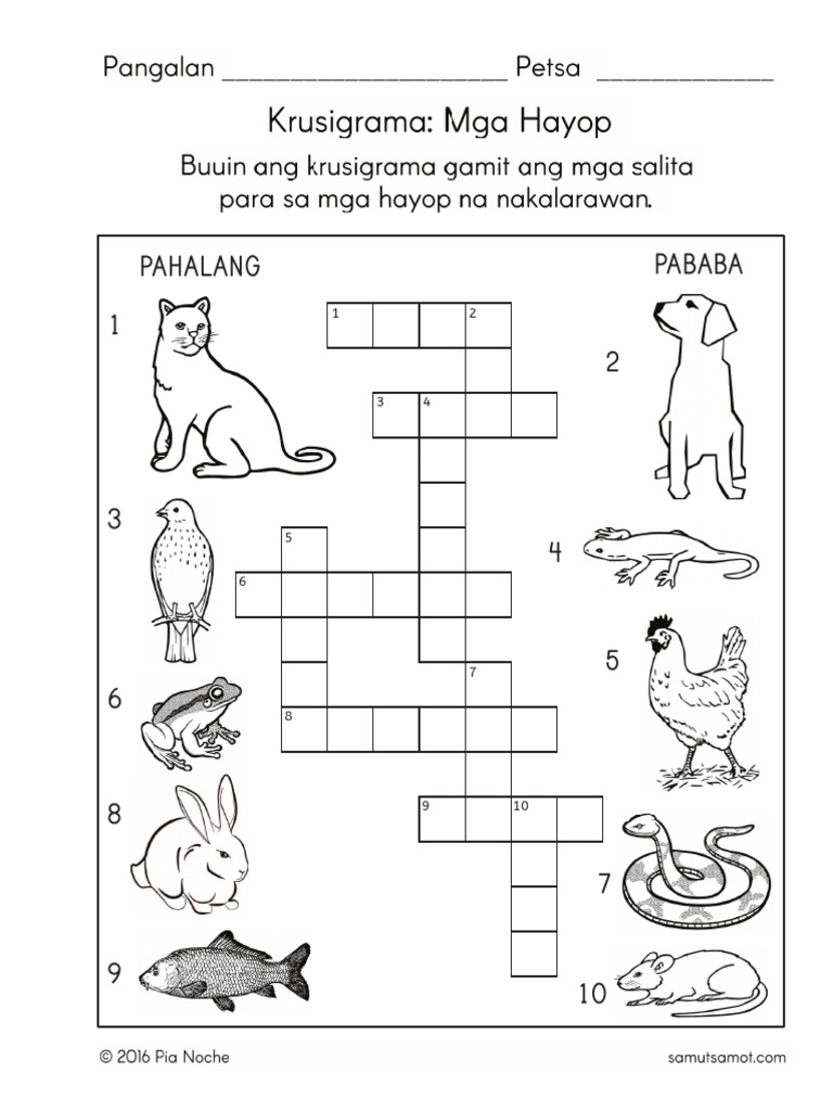 Mga Hayop Worksheets | PDF