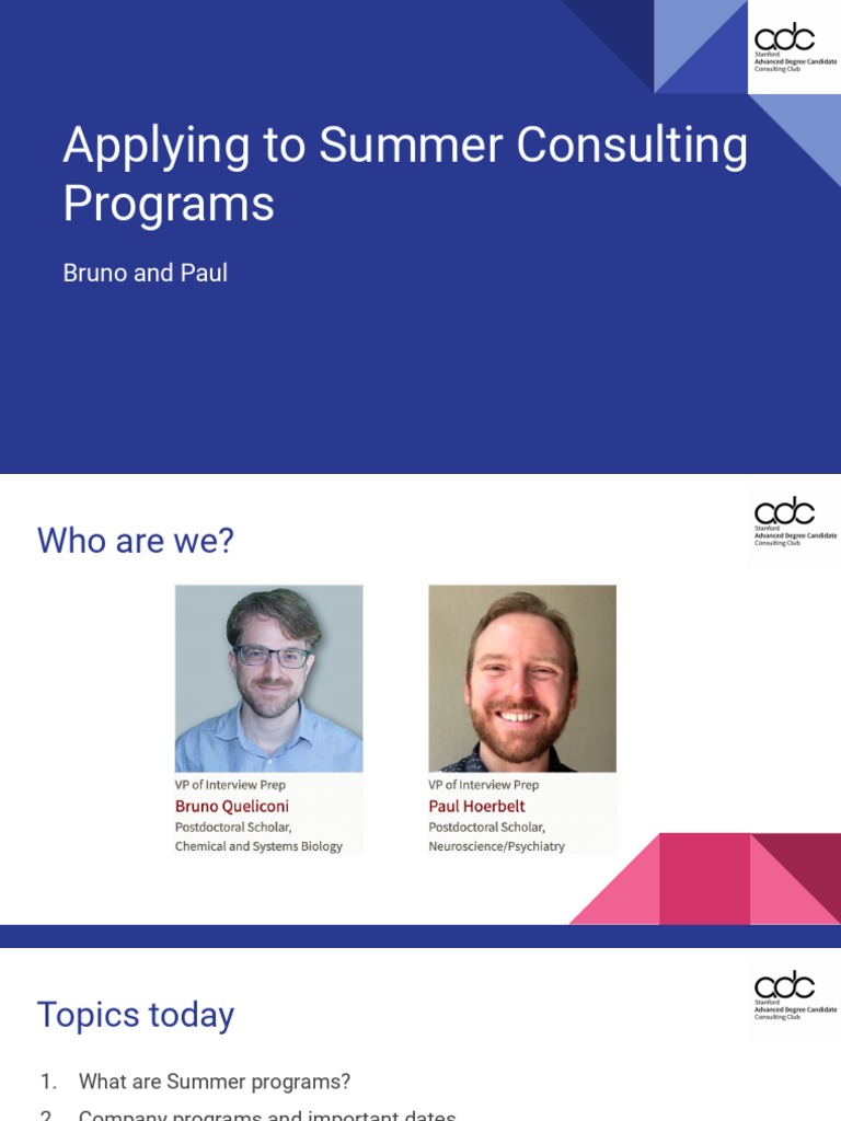 Summer Program Prep | PDF | Essays | Interview