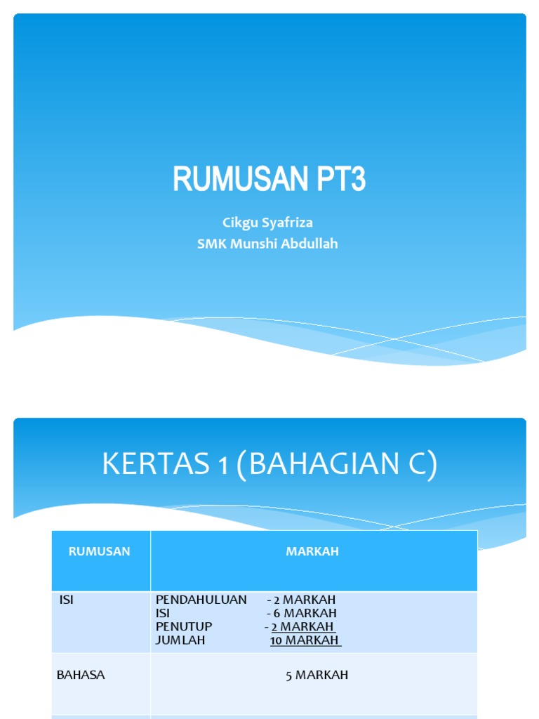 Rumusan PT3 | PDF