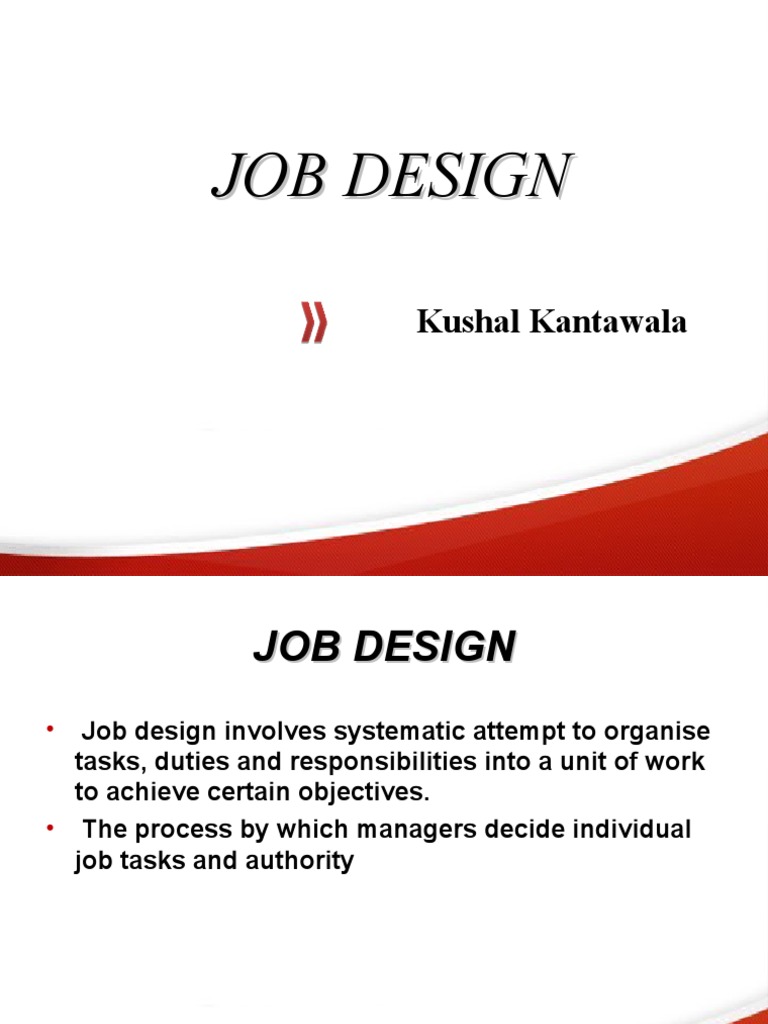 Effective Job Design Techniques | PDF