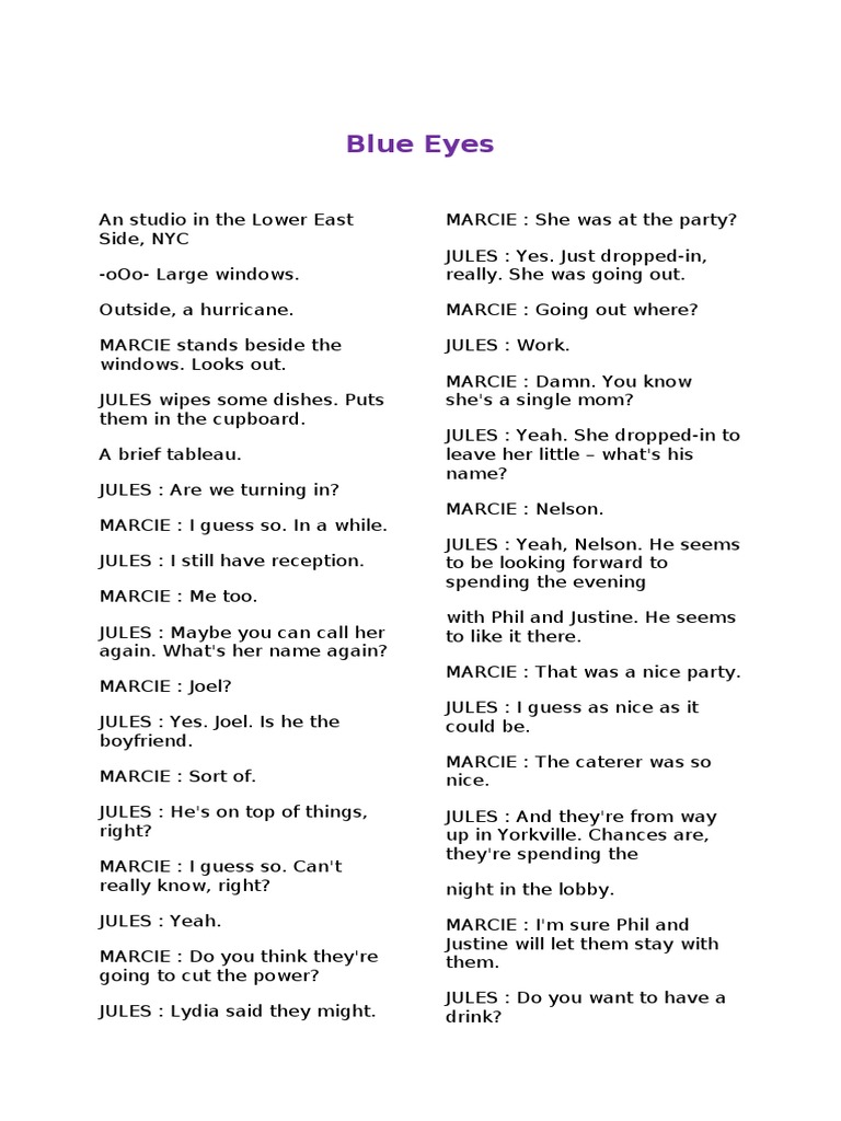 Blue Eyes | PDF