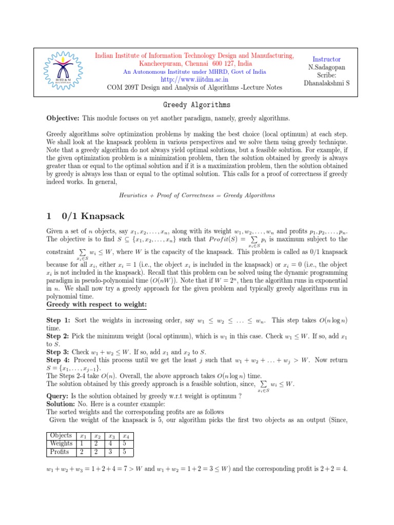 Greedy PDF | Download Free PDF | Time Complexity | Mathematical Optimization