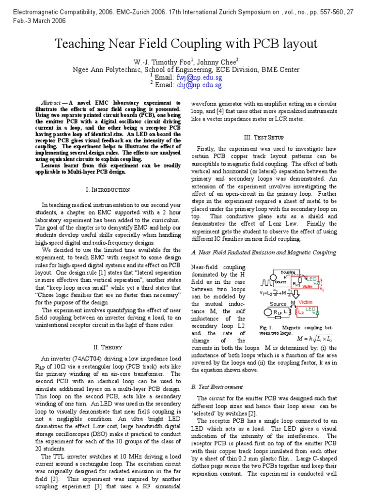 NF-Coupling W PCB Layout FWJ | PDF | Electromagnetic Compatibility ...