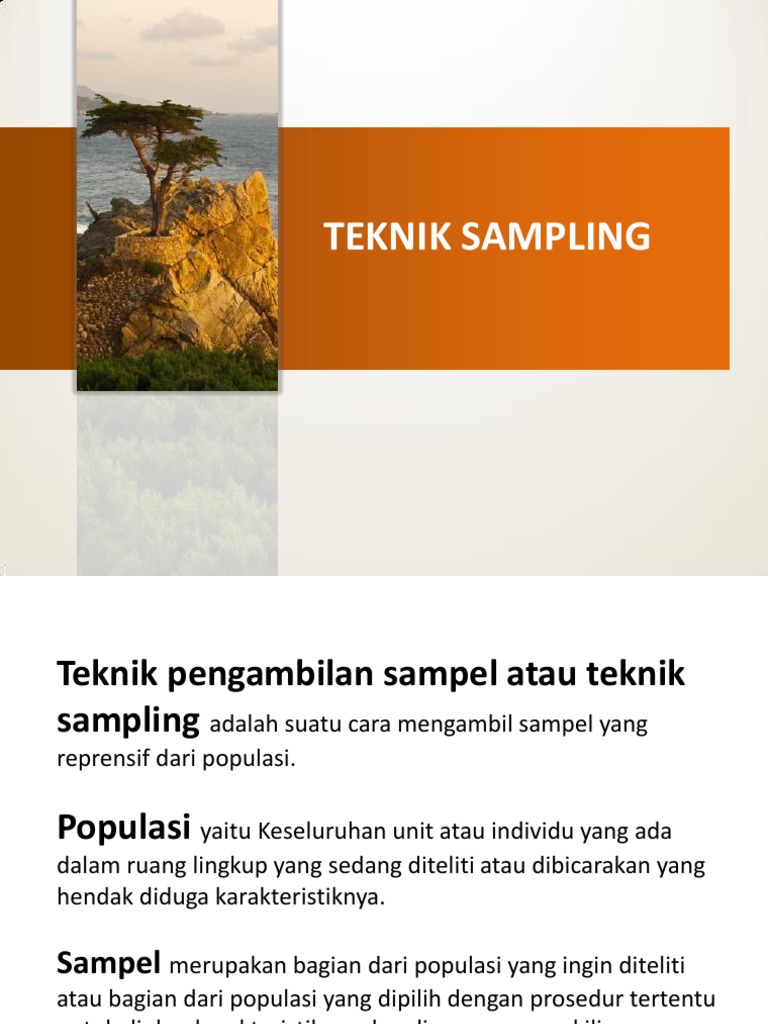 Teknik Sampling | PDF