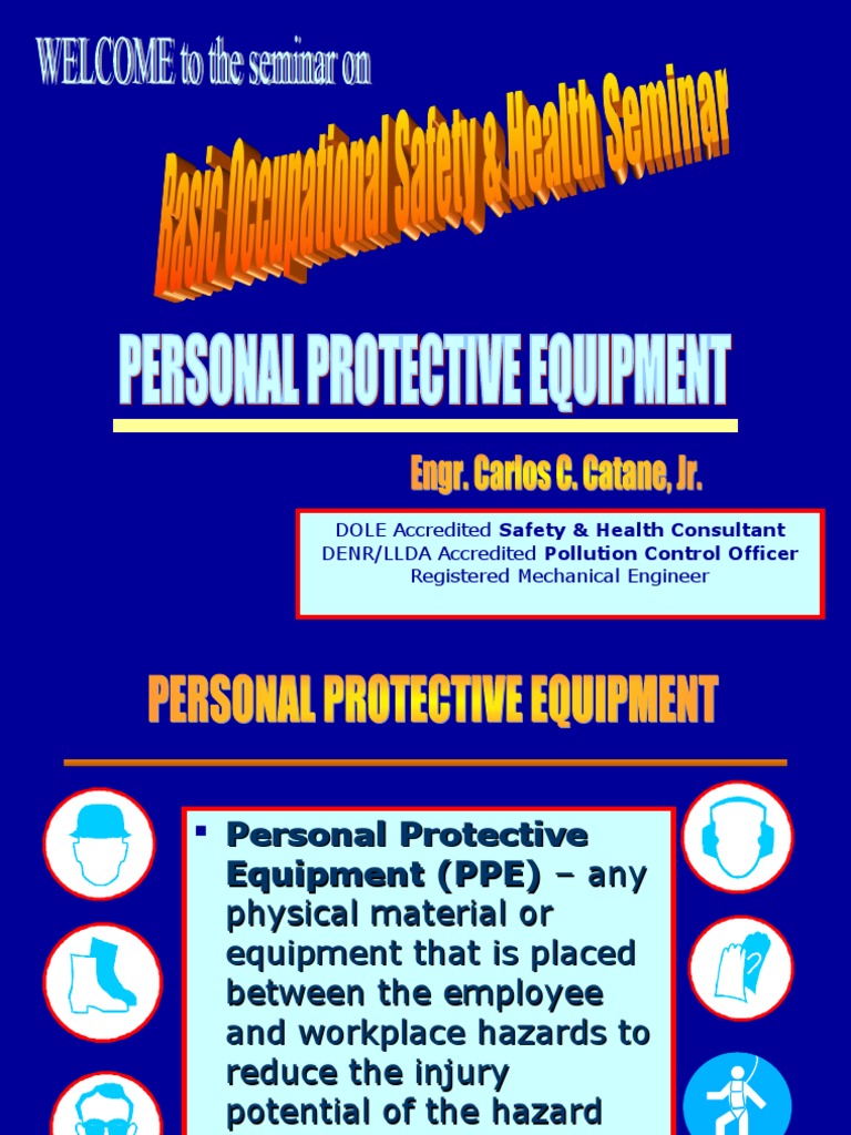 Topic C - PERSONAL PROTECTIVE EQUIPMENT | PDF | Personal Protective ...