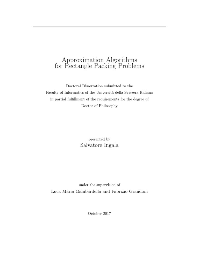 Thesis Rectangle Packing PDF | PDF | Time Complexity | Mathematical Optimization