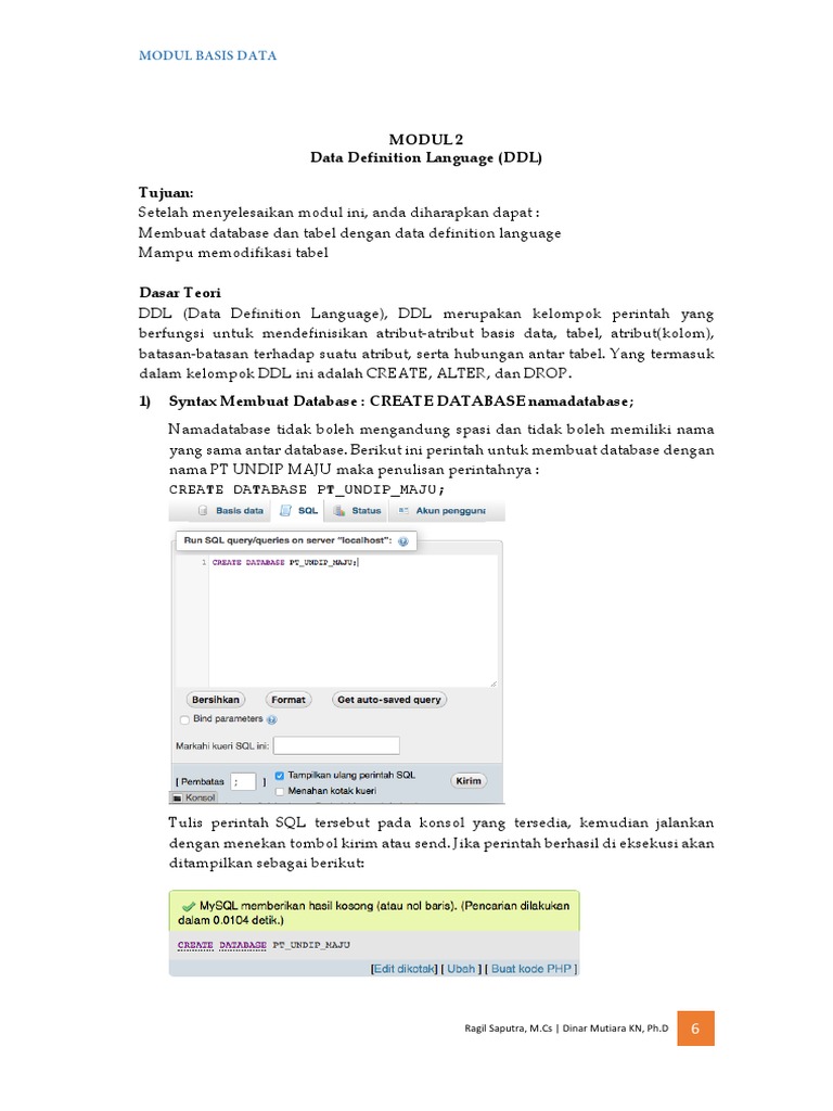 Modul 2 DDL PDF | PDF